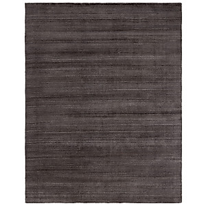 SAFAVIEH Himalaya Collection Area Rug - 8' x 10', Charcoal, Handmade Wool, Ideal for High Traffic Areas in Living Room, Bedroom (HIM820D)