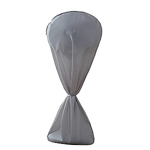 BOSKING Electric Fan Dust Cover 420D Heavy Duty Standing Round Fan Cover Washable All Electric Fan Sleeve Waterproof Dustproof Protective Cover for Pedestal Stand Fan Floor Fan - Grey (Grey)
