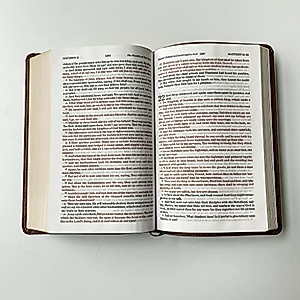 Hand Illustrated and Laser Engraved KJV Bible, Leathertouch Brown, Perfect Gift for Wedding, Baptism, Graduation or Birthday…