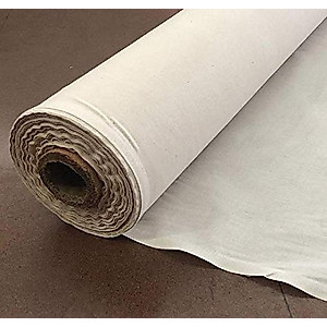 Natural 100% Cotton Muslin Fabric/Textile Unbleached - Draping Fabric - by The Yard (60in. Wide)