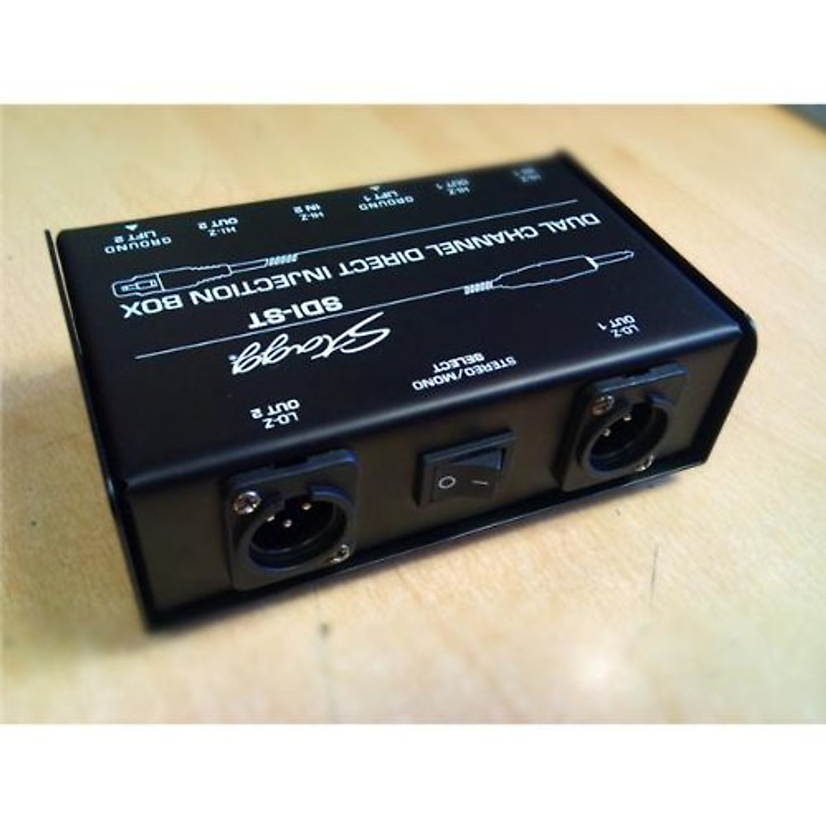 Stagg 2 Channel Passive DI Box With Mono/Stereo Switch SDI-ST