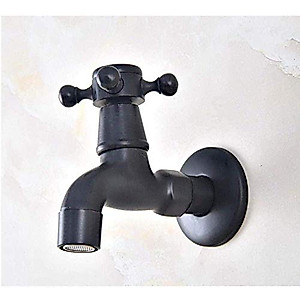 NZDY Faucet Oil Rubbed Bronze Outdoorgarden Water Tap Mop Pool Faucet Laundry Sink Cold Water Tap