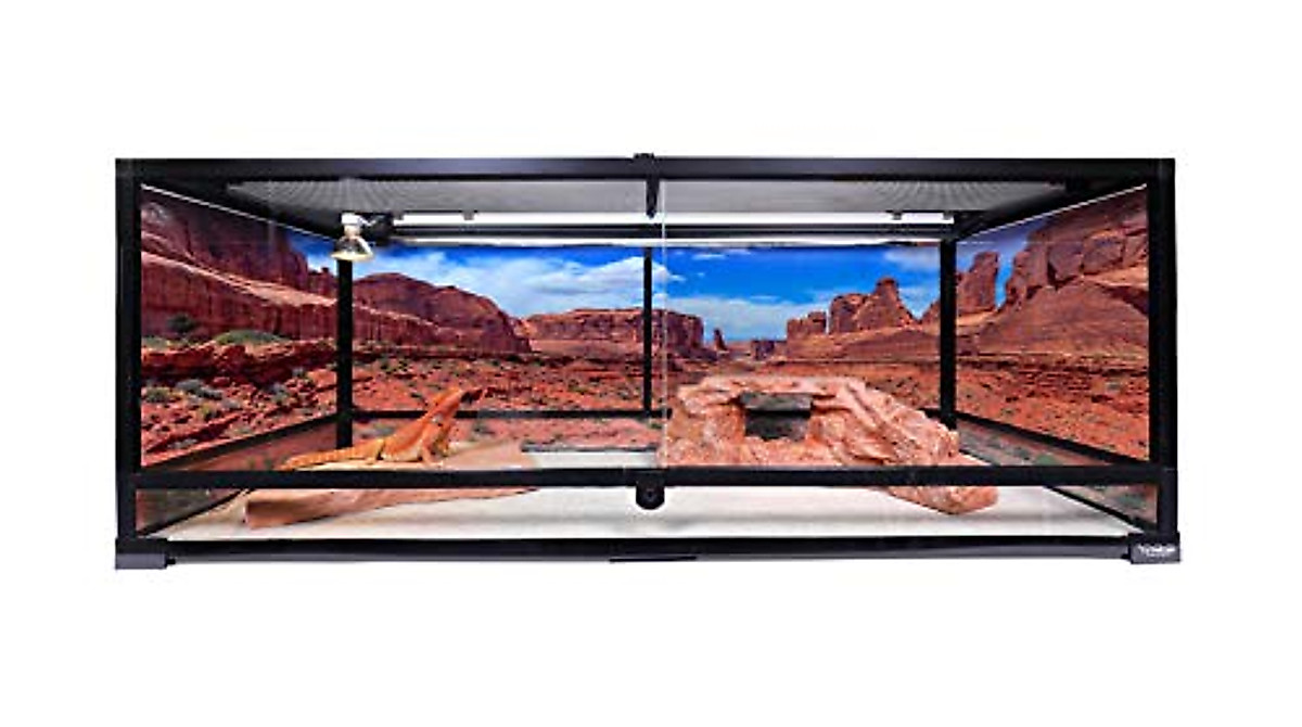 Carolina Custom Cages Tempered Glass Terrarium - Easy Setup