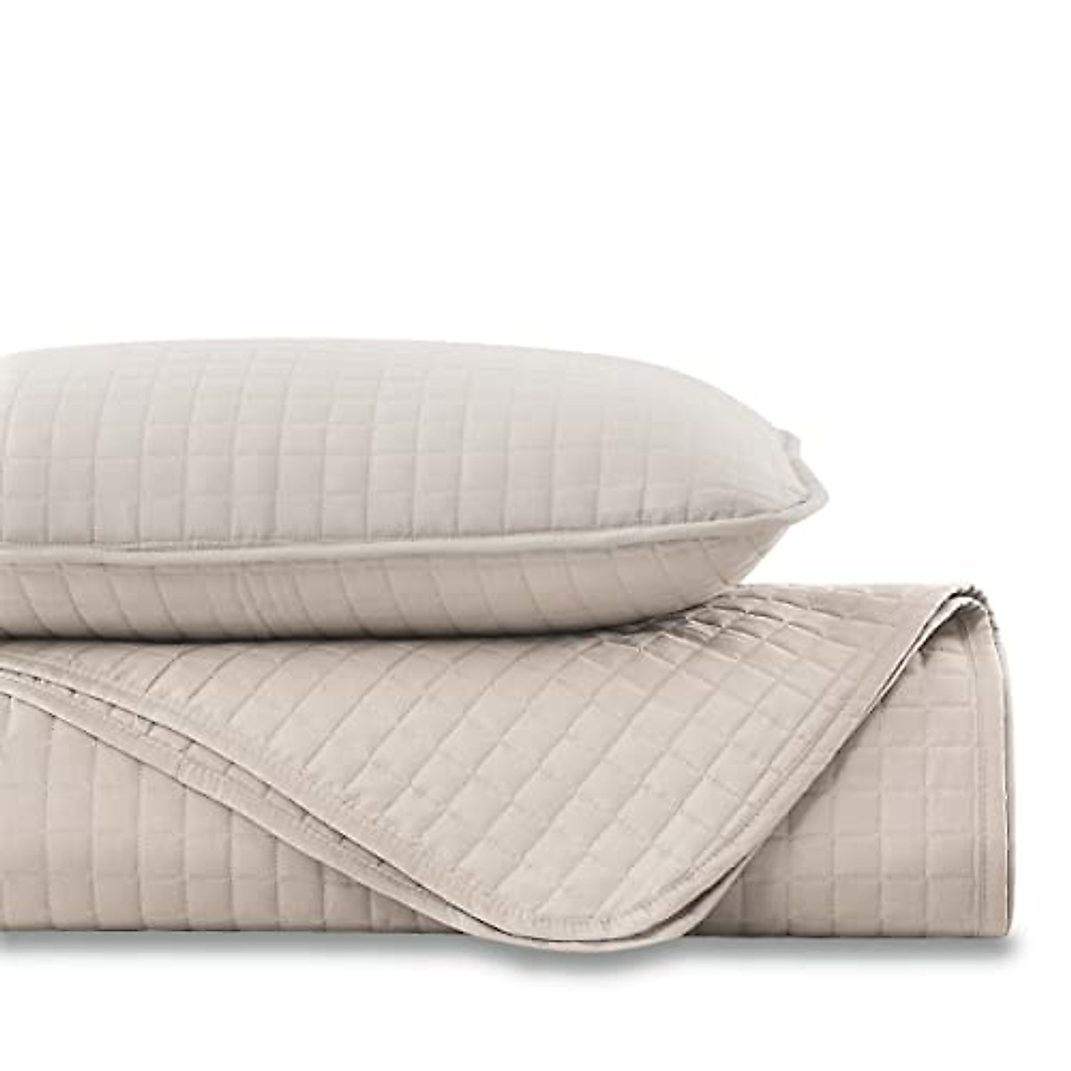 Vilano Springs, Premium Quality, Soft, Wrinkle & Fade Resistant, Easy Case, Oversized Quilt Cover Set with 1 Quilt Set and 2 Shams, King/California King, Bone