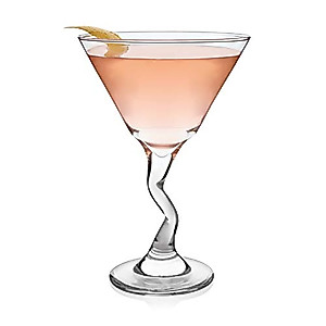 Libbey Z-Stem Martini Glasses, 9-ounce, Set of 4,clear