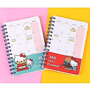 2019 Hello Kitty 365 Daily Planner Scheduler Diary Ver.2 (1PC) : Red / Blue (Blue)