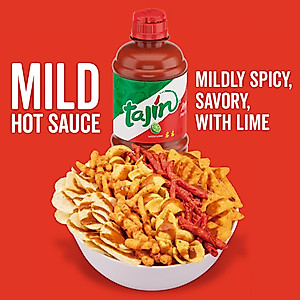 Tajin Fruity Chamoy Sauce 15.38oz and Mild Hot Sauce 15.38oz Bundle (Pack of 2)