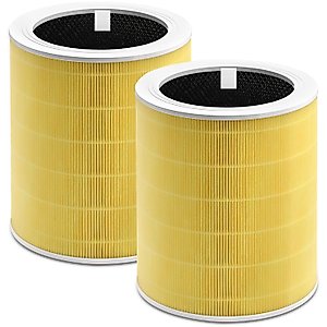 Core 600S Replacement Filter Compatible With Levoit Core 600s, 3-In-1 High-Efficiency HEPA Filter And Activated Carbon Filter, Part#Core 600S-Rf, 2Pack, White.