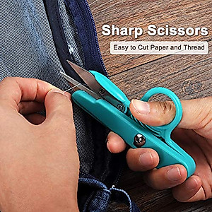 UCEC 12 Packs Yarn Scissors Fabric Scissors Embroidery Scissors, Mini Small Snips Trimming Nipper, Great for Stitch,DIY Supplie