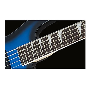 Jackson JS Series 5-String Concert Bass JS3V, Metallic Blue Burst, Amaranth Fingerboard