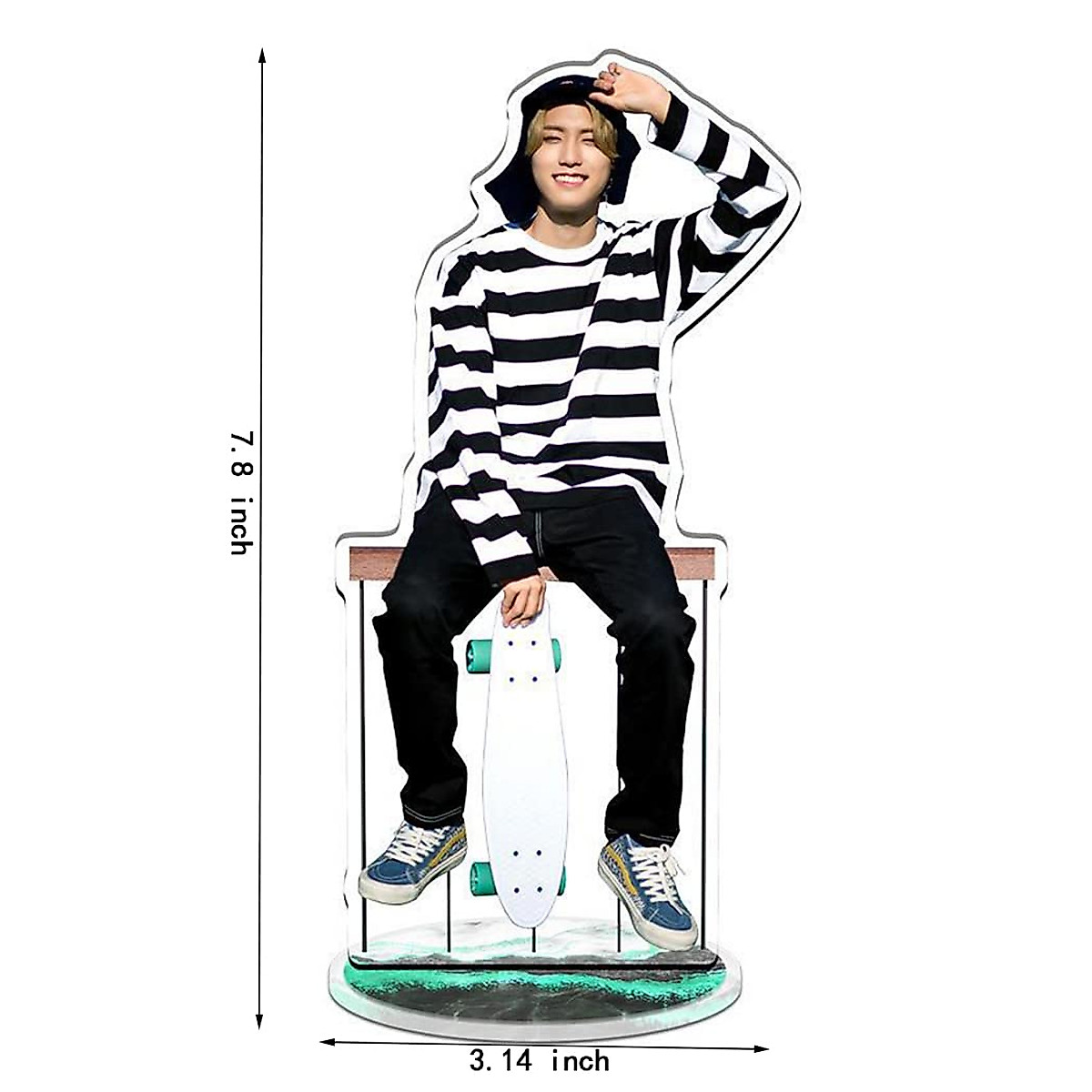 Kpop Stray Kids Acrylic Double-side Photo Desk Stand for STAY Fans Desk Decoration Party Decoration (Han)