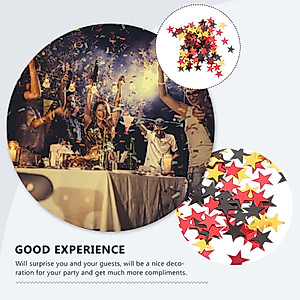 VILLCASE 1 Set Dining Table Decor Party Accessory Confetti Glitter Table Decoration Table Scatters Decoration Glitter Stars Beer Festival Confetti Decor Party Favor Desktop Sequins Paper