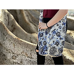 Original Collections Celestial Cross Body Shoulder Bag Purse in Blue