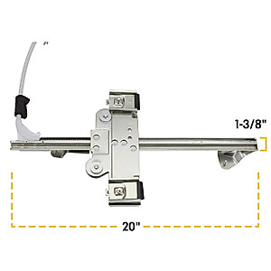 Universal 2-Door Power Window Conversion Kit for Flat Glass: Manual to Electric, Suitable for Classic Cars & Custom Street Rods, Includes OEM Style Switches, Wiring, Regulator, Crossover Kit - 12V