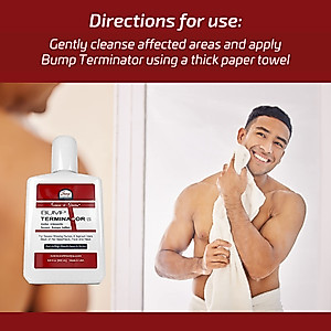 BUMP TERMINATOR Extra Strength Severe Bumps Lotion by Breej, 6.8 fl oz (200 ml)