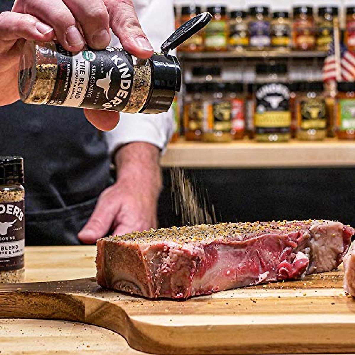 Kinder's Organic The Blend Seasoning (Salt, Pepper and Garlic), Premium Quality Seasoning, MSG Free and USDA Certified Organic, 3.5oz