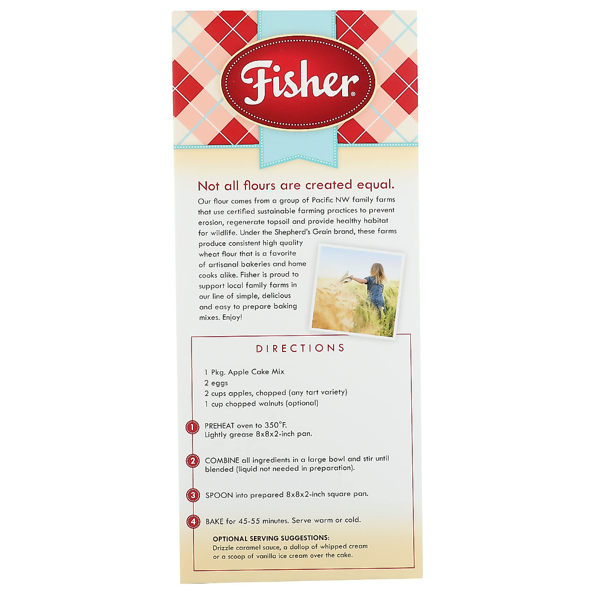 Fisher Northwest Apple Cake Mix, 16.5 OZ (Pack of 3)