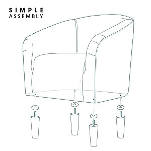 Topeakmart Velvet Accent Chair, Comfy and Modern Velvet Club Chair with Armrest and Sturdy Legs for Living Room/Bedroom Study, Set of 2, Grey