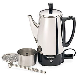 Presto 02822 6-Cup Stainless-Steel Coffee Percolator