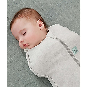 ergoPouch 0.2 TOG Cocoon Baby Sleep Sack 0 Months, Swaddle Sleeping Bag, Temperature Control Wearable Blanket (Grey Marle)