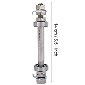 Quick Release Front Rear Axles, Wheel Hub Axle, Hub Shaft, Axle Hub Adapter for Mountain Bike Front Rear Wheel(Front)