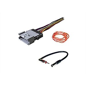 ASC Audio Car Stereo Wire Harness and Antenna Adapter for some Buick Chevrolet GMC Hummer Isuzu Oldsmobile Pontiac- 03-06 Silverado, Tahoe, Suburban, Sierra etc.- Please Read Important Info Below