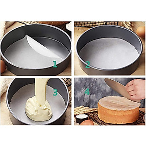 WANTan (set of 200)Parchment Paper Baking Circles 8 Inch Diameter, Baking Paper Liners for Baking Cakes, Cooking, Dutch Oven, Air Fryer, Cheesecakes, Tortilla Press