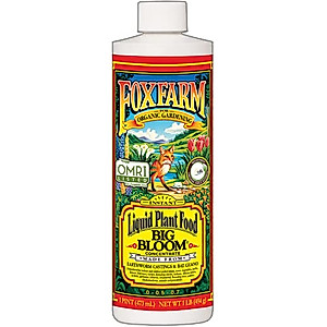 Fox Farm Plant Fertilizer Soil Bundle: Big Bloom, Grow Big, Tiger Bloom, Cal-Mag (Pack of 4-16 oz Bottles) + Twin Canaries Chart