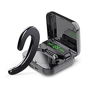 ESSONIO Open Ear Headphone Bluetooth earpiece for Cell Phone air Conduction Headphone Wireless Bluetooth Headphone with Microphone