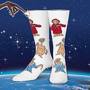 Cool Socks, Unisex, Movies, E.T. Extra Terrestrial, Crew, Funny Cute Silly 80's