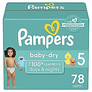 Pampers Baby Dry Diapers Size 5, 78 count - Disposable Diapers