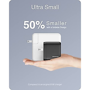 Nekteck Gan II 65W USB C Charger with 6.6ft Long Cable PD 3.0(PPS)[USB-IF Certified] Foldable Fast USB C Wall Charger Compatible with MacBook Air/Pro, Ipad Air/pro, iPhone Series, S21/S20 and More