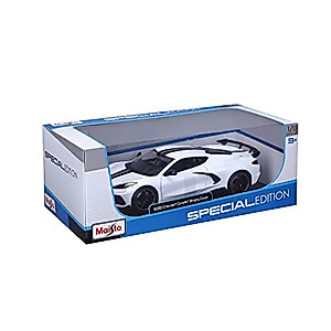 Maisto del 2020 Chevrolet Corvette Stingray Coupe (High Wing) 1/18 Scale (31455B), Blue