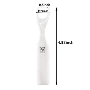 FveBzem Dental Floss Holder with 50 Meter Flosses Reach Waxed Dental Floss for Plaque and Food Removal Advanced Care Flossers Floss Mate Handle Dental Oral Care Interdental Brush Floss Holder