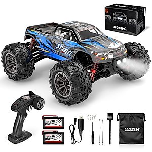 Hosim RC Car 1:16 All Terrain 4WD RC Monster Truck 40+ km/h Buggy Fast Remote Control Racing Cars for Adults and Children (Blue)