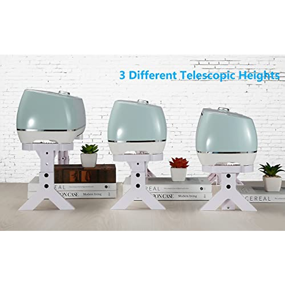 AOOIIN Adjustable Stand for Cricut Maker and Explore Air Series, Extra Legs Stand for Cricut Riser with Vinyl Roll Holder Rod for Cricut Accessories, Space Expansion and Organizer for Cricut Machine