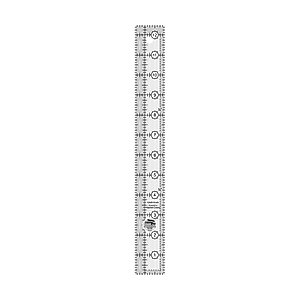Creative Grids 1.5" x 12.5" Rectangle Quilting Ruler Template CGR15125