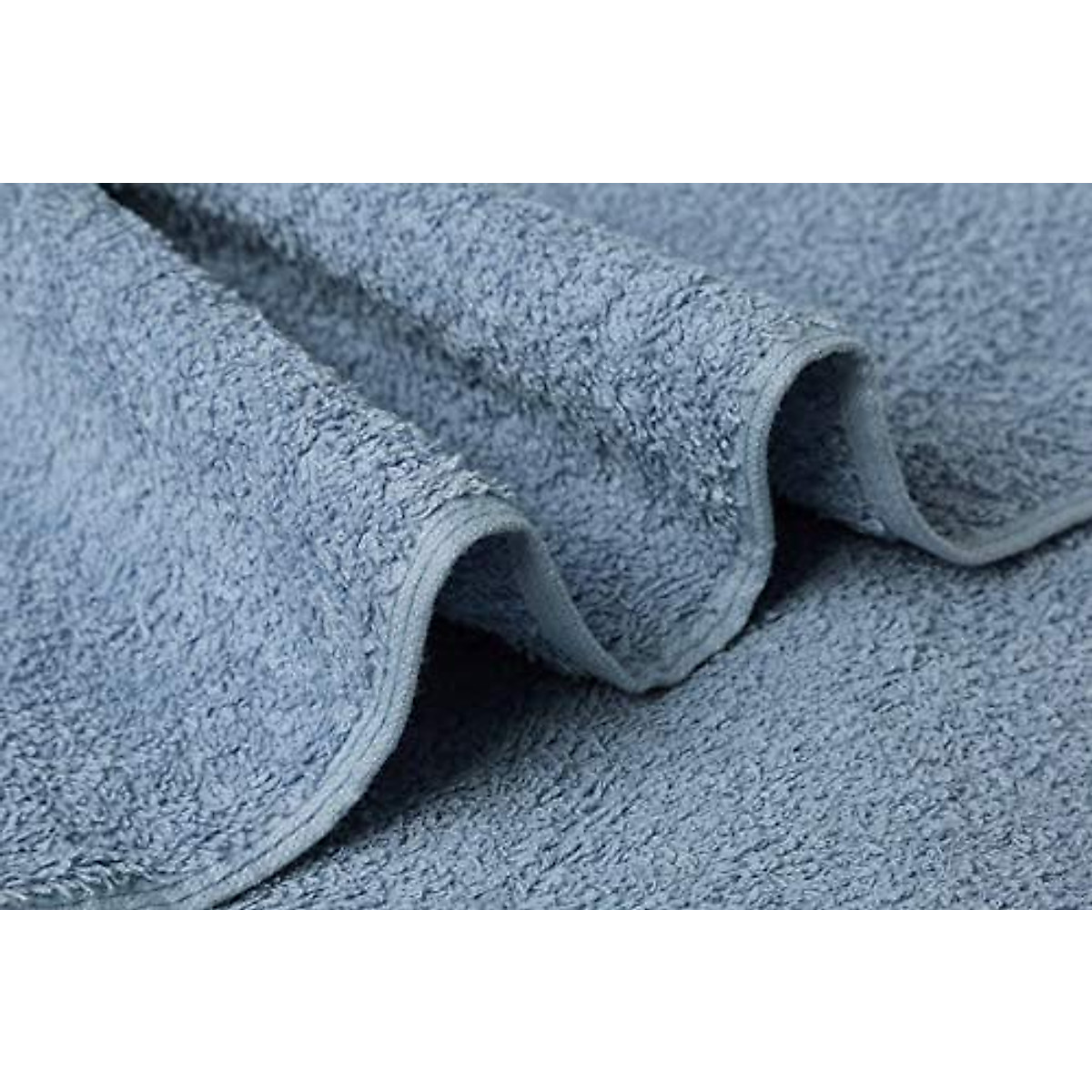 Cotton Bath Towels Set Blue 22" x 44" Pack of 6 Ultra Soft 100% Cotton Bath Towel Blue Highly Absorbent Daily Usage Bath Towel Ideal for Pool Home Gym Spa Hotel