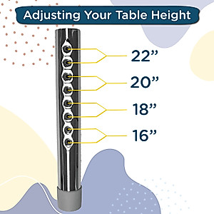 Children’s Factory 30"x72" As We Grow School Table, Oak-Blk, AB6604BLK, Adjustable Height 16"-22" H, Kids Daycare, Preschool or Classroom Activity or Study Table