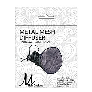 Parlux 3800 Eco Friendly Ionic & Ceramic White Hair Dryer + M Hair Designs Metal Mesh Diffuser (Bundle) – Lightweight, Fast-Drying, Frizz-Control Blow Dryer for Salon-Quality Styling