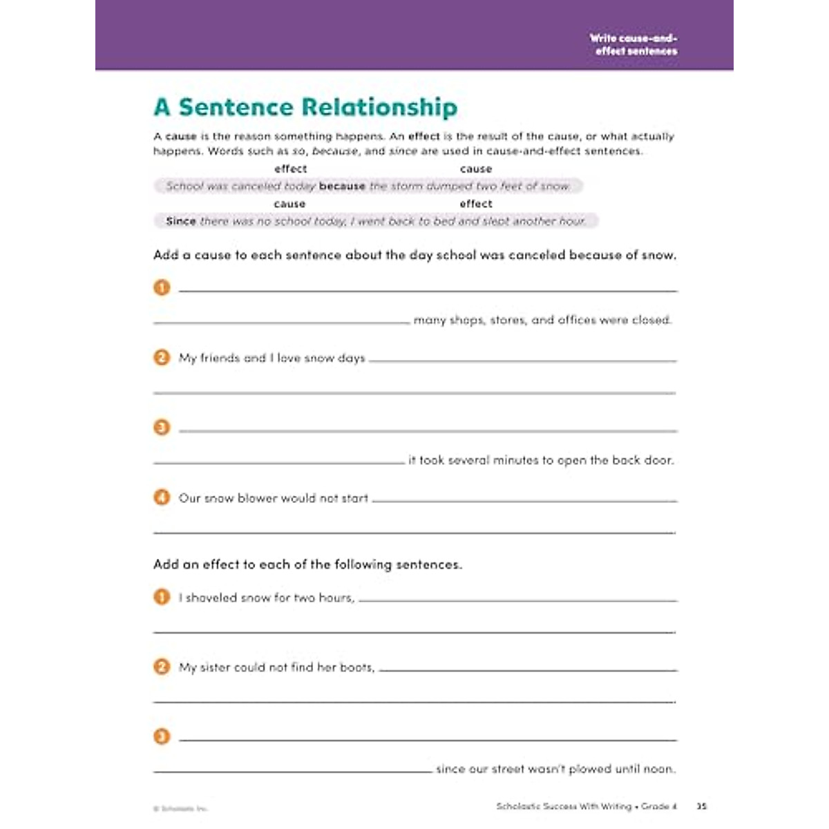 Scholastic Success with Writing Grade 4 Workbook