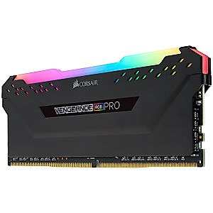 Corsair Vengeance RGB Pro 8GB (1x8GB) DDR4 3200 (PC4-25600) C16 Optimized for AMD Ryzen – Black