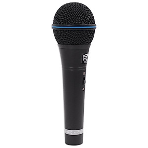 Rockville RMM-XLR Dynamic Cardioid Professional Metal Microphone W/10' XLR Cable., Black