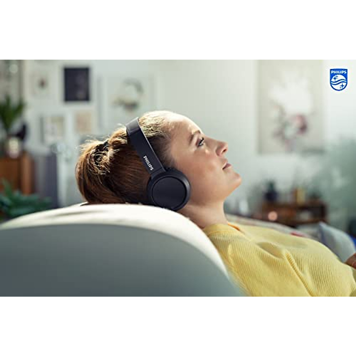 PHILIPS H4205 On-Ear Wireless Headphones with 32mm Drivers and BASS Boost on-Demand, Black