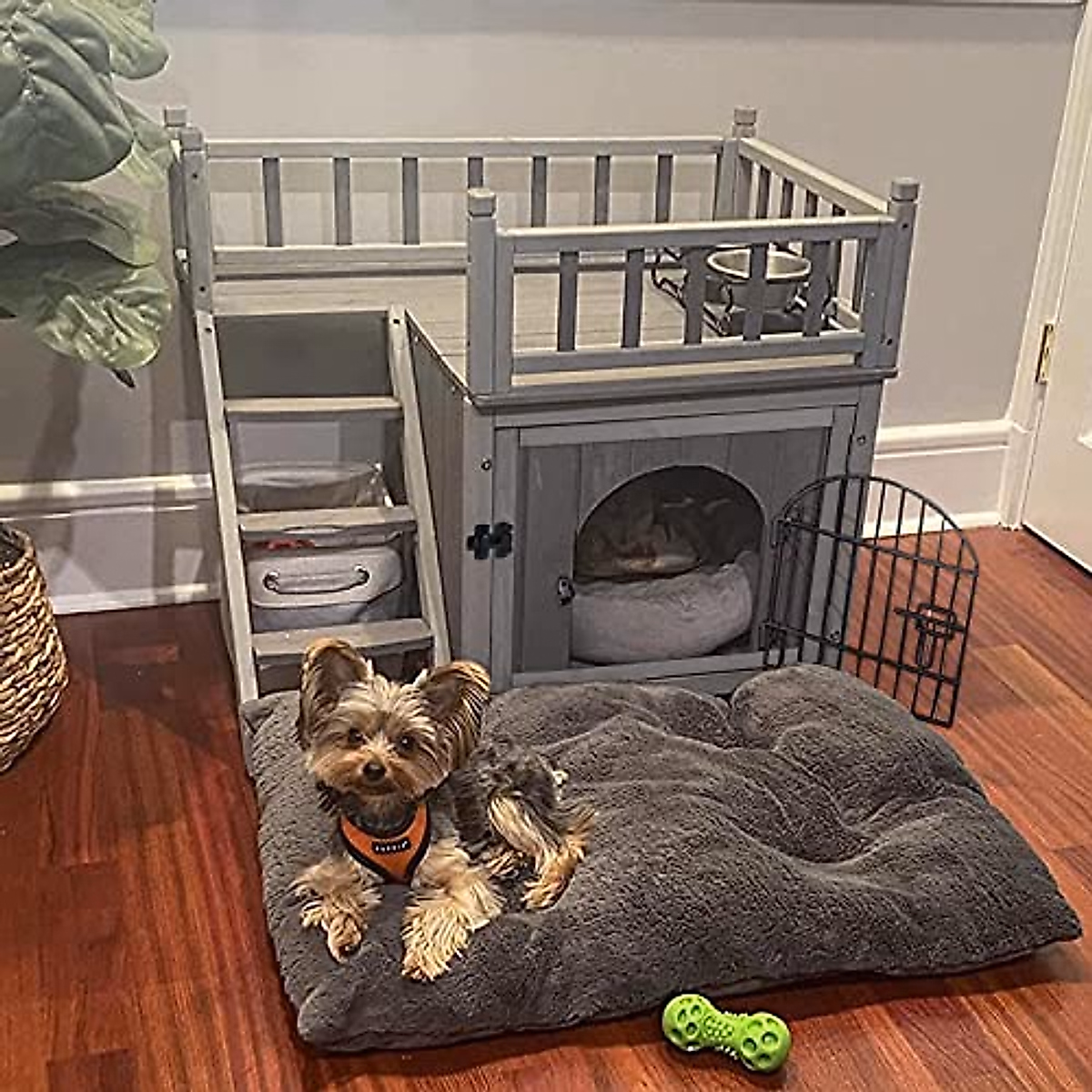 Aivituvin Dog House Feral Cat House Outdoor and Indoor,Pet Houses with Stairs,2 Storys