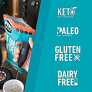 BUBS Naturals Mix Wand - MCT Oil Powder, Handheld Milk Frother - Lattes, Coffee, Cappuccino, Frappes, Hot Chocolate Blender - Portable