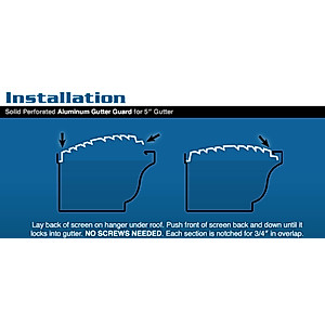 E-Z-GUTTER GUARD EZ-Shield-10 Gutter Guard, Black