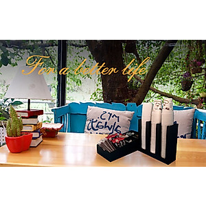 HAITIAN Paper Cup Holder 4mm thickness ABS Material Color Black (2 Compartments)