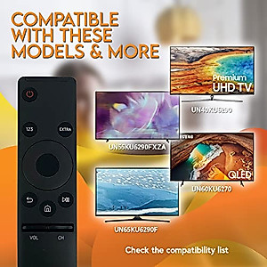 Replacement TV Remote Controller Fit for 4K Smart Samsung Television QN, UE, UN and MU 24/28/32/40/43/49/50/55/65/75/78/82/88 QLED and MU Models