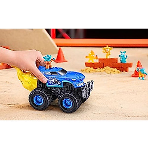 Smashers Monster Truck Surprise (Dino Truck) by ZURU Boys with 25 Surprises Collectible Monster Truck Surprise Smash Slime Sand Compounds Discovery